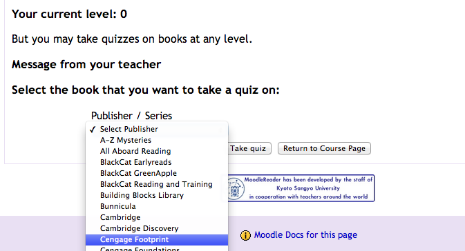 Mreader Graded reader Quizzes - Extensive Reading Central